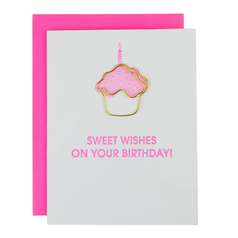 SWEET WISHES ON YOUR BIRTHDAY - PAPERCLIP CARD – CAllie Girl Boutique