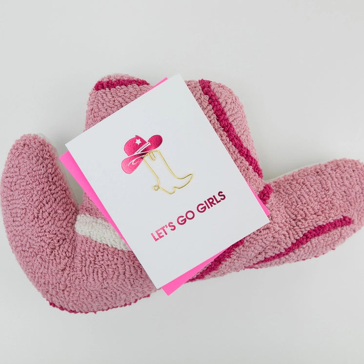 LET'S GO GIRLS PAPER CLIP LETTERPRESS CARD – CAllie Girl Boutique